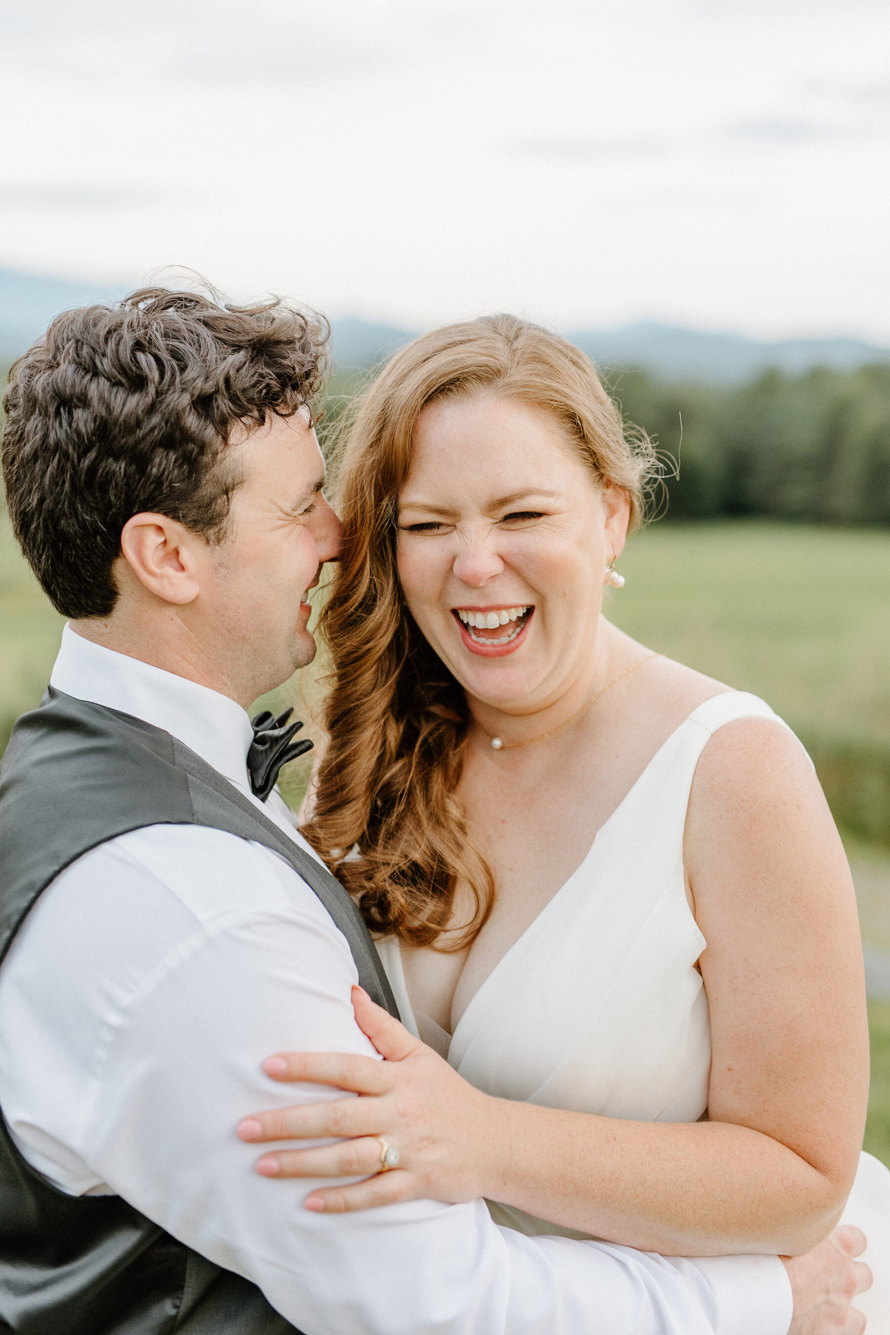 Mountainside Wedding With Interactive Wall of Flowers Decor: Sasha & Tom