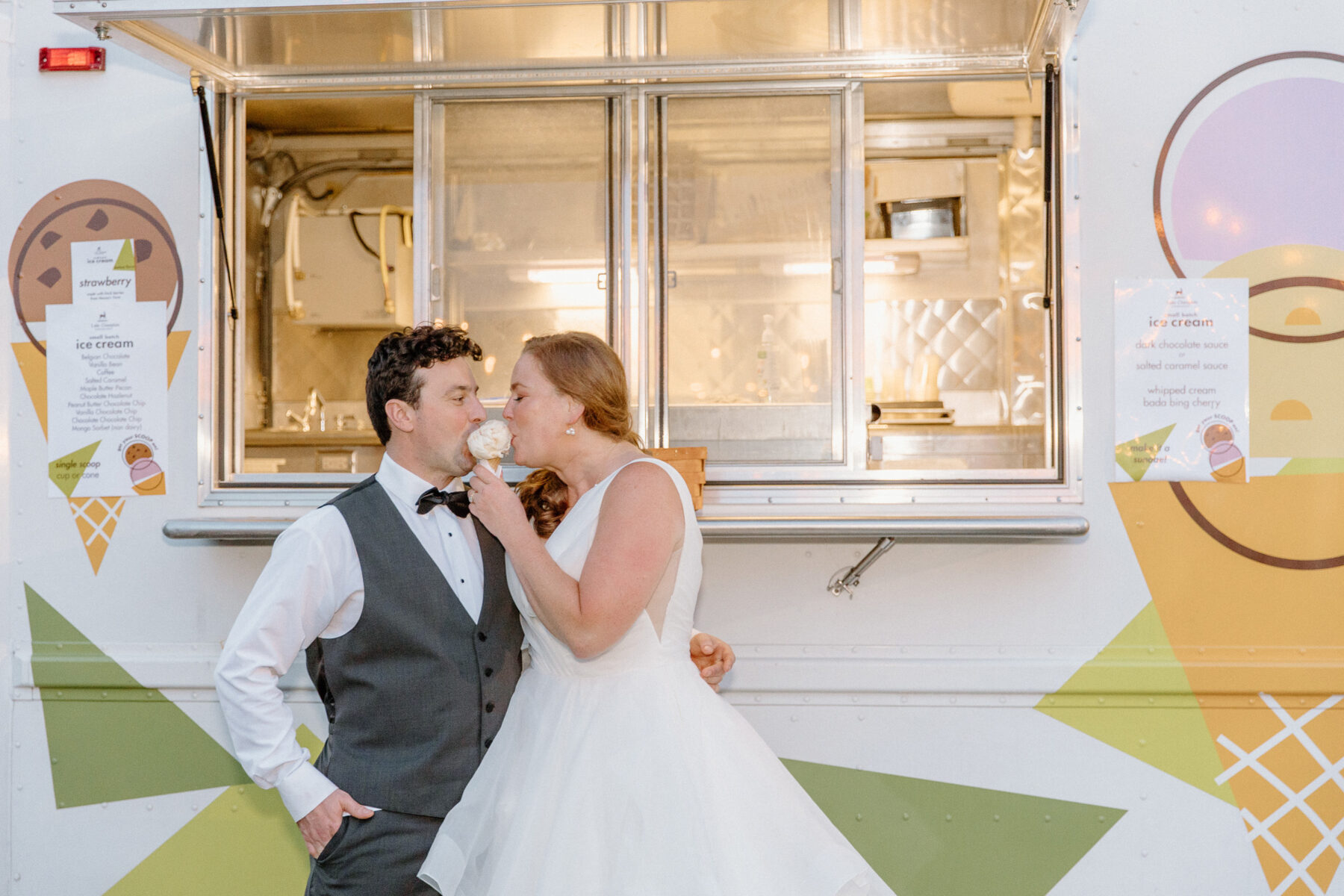 Mountainside Wedding With Interactive Wall of Flowers Decor: Sasha & Tom